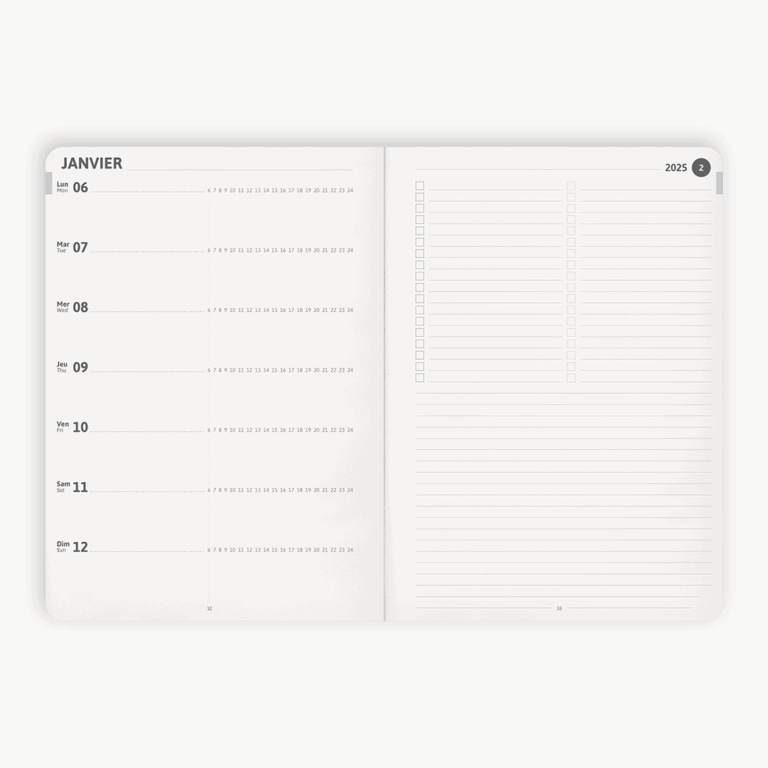 SIMPLE Semaine - Agenda semainier 2026 - My 365